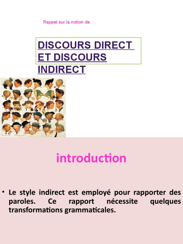 Transformation Discours Direct/Indirect | PDF | Clause | Unités sémantiques
