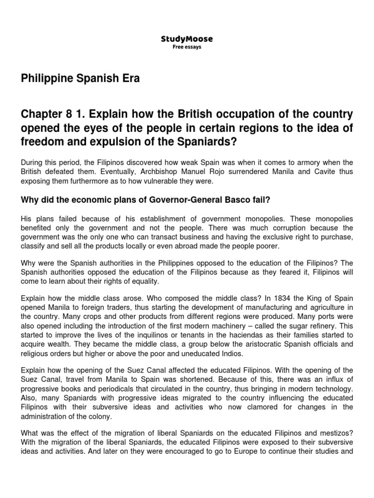 Philippine Spanish Era | PDF | Philippines
