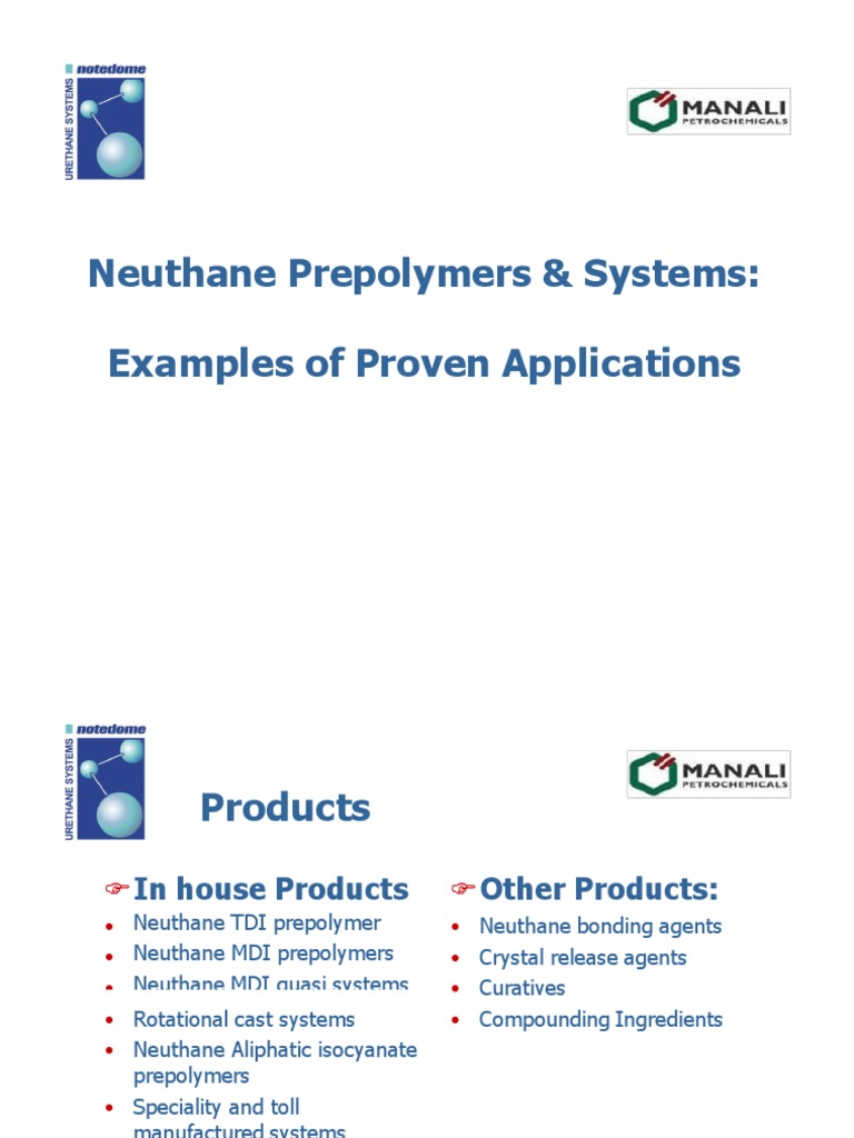 Neuthane Castable Polyurethane Elastomers | PDF | Polyurethane | Materials
