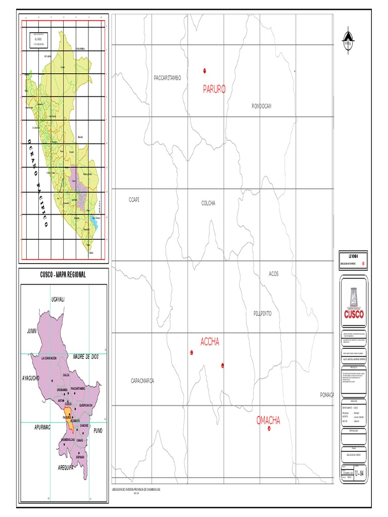 Paruro: Cusco - Mapa Regional | PDF