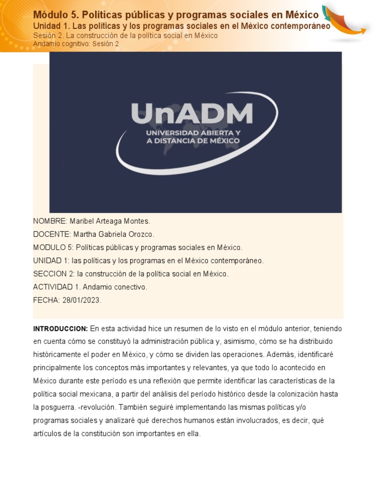 Agp - m5 - U1 s2 Ac2 Maam. | PDF | México | Nueva españa