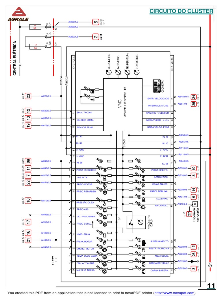 Cluster 24V Volare | PDF | Office Equipment | Input/Output