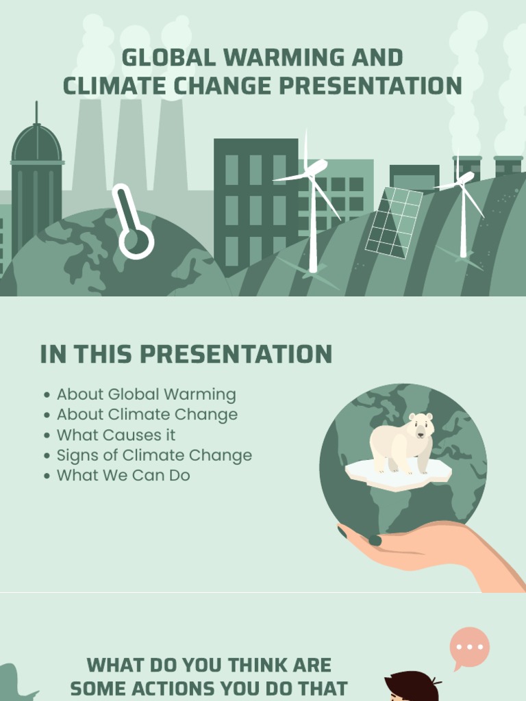 Global Warming and Climate Change Presentation | PDF | Climate Change ...