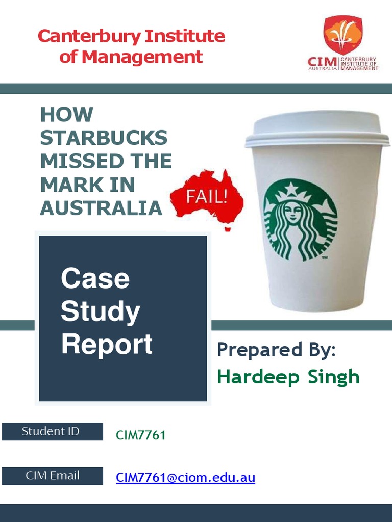 Assignment 1 (Case Study) | PDF | Starbucks | Coffee