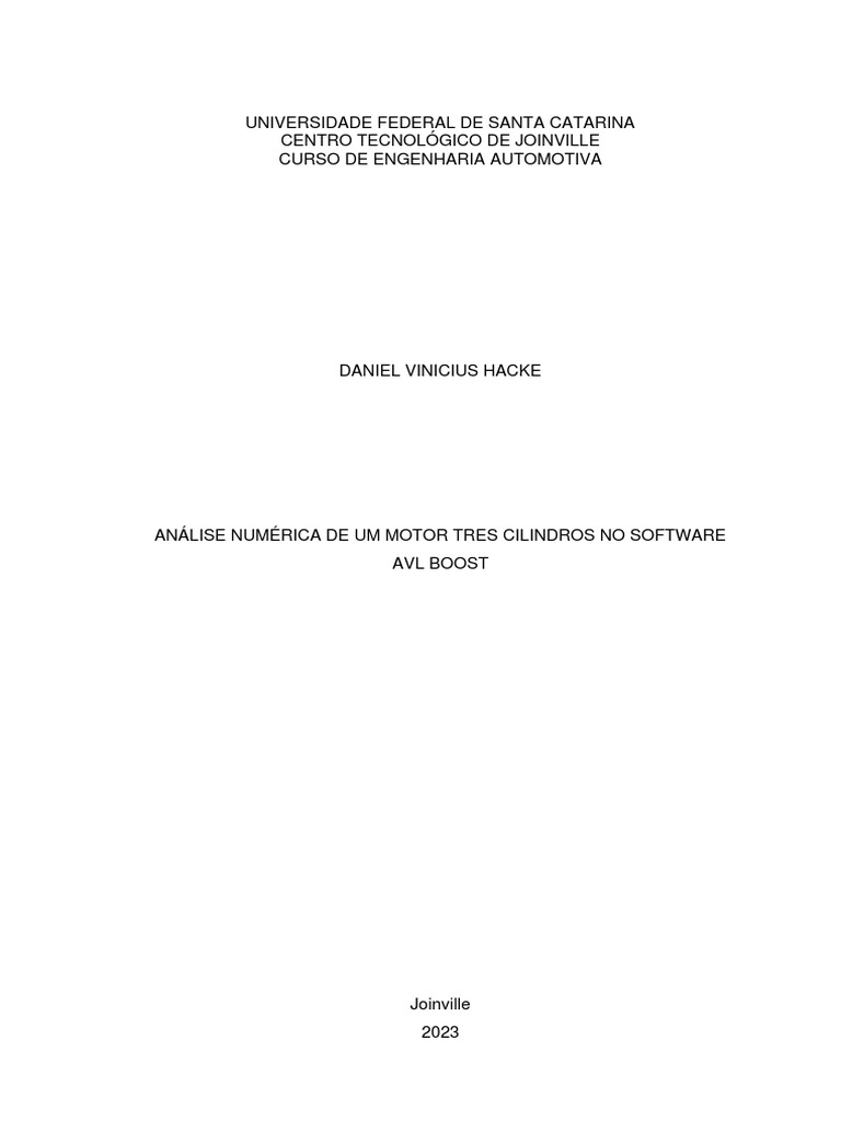 Daniel Vinicius Hacke | PDF | Transferência de calor | Motores