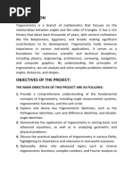 Mathematics Grade 10 Trigonometry Notes | PDF