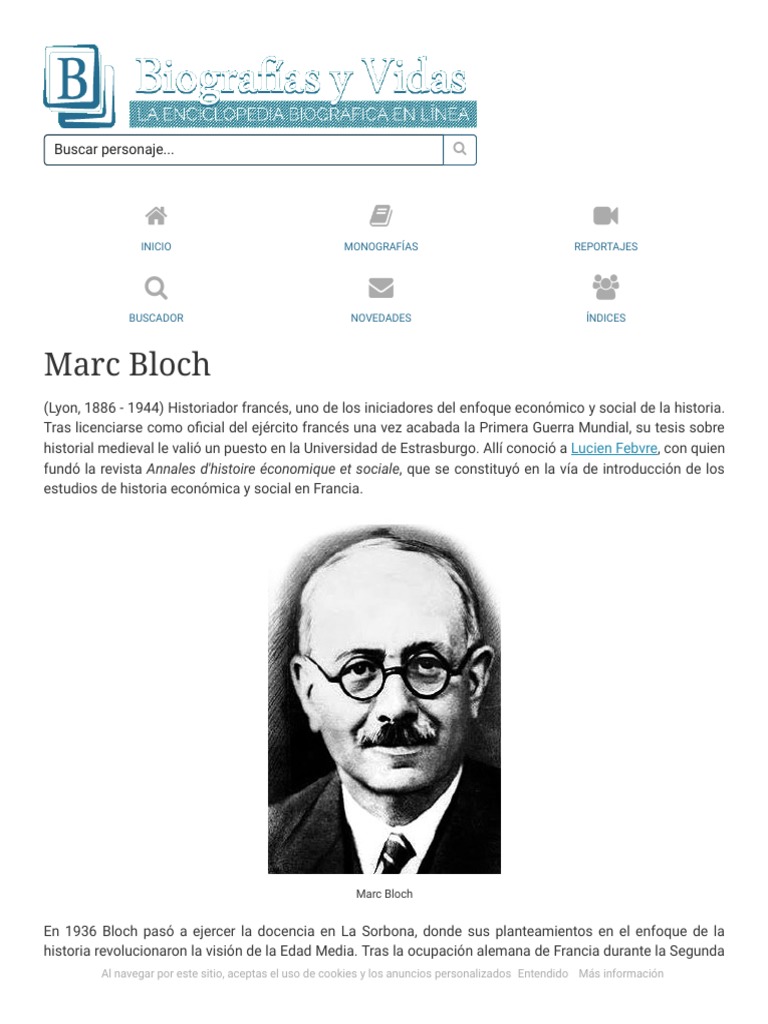 Biografia de Marc Bloch | PDF