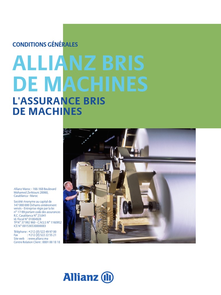 Assurance Bris de Machines Allianz | PDF | Finance et gestion monétaire