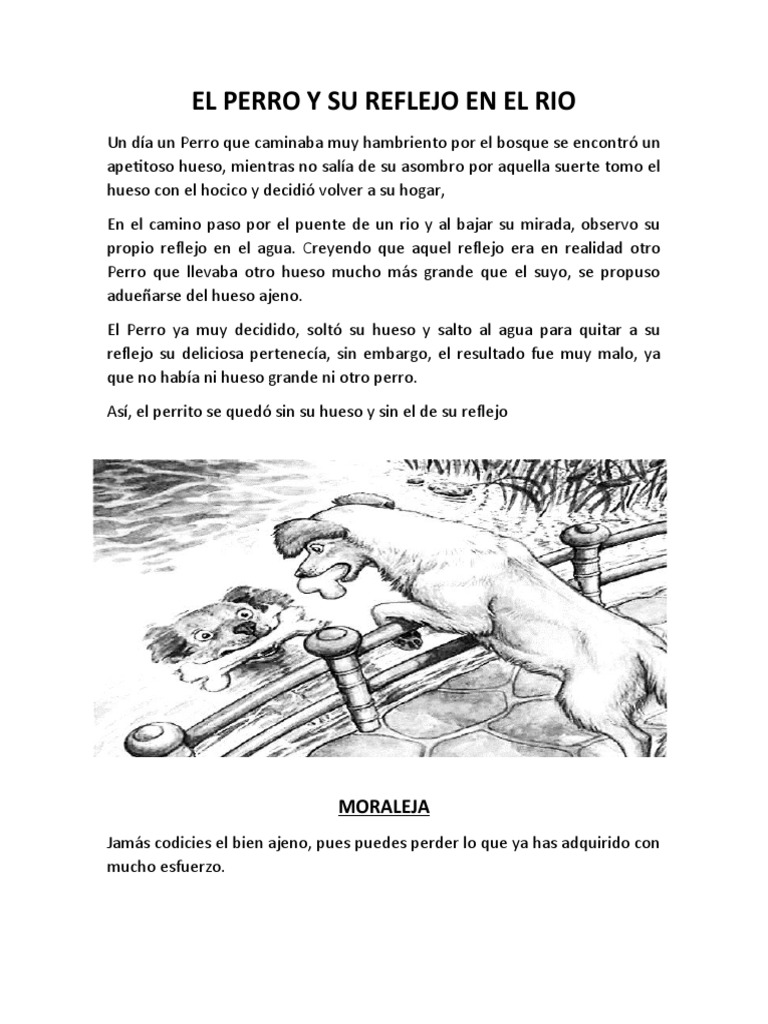 El Perro y Su Reflejo en El Rio | PDF