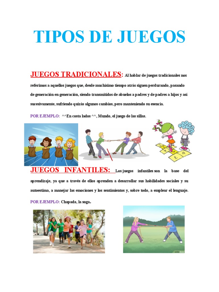 Tipos de Juegos | PDF
