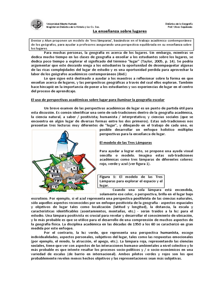 3 Texto Traducido Enseñanza Sobre Lugares | PDF | Aprendizaje | Enseñando