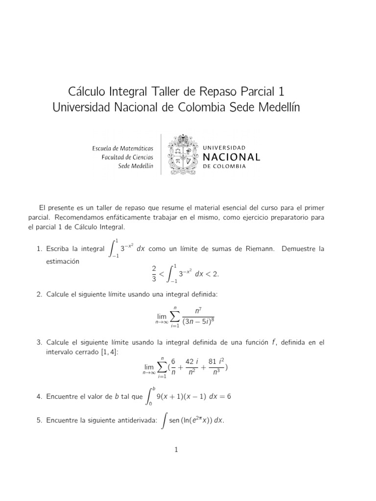 Calculo Integral | PDF | Integral | Álgebra