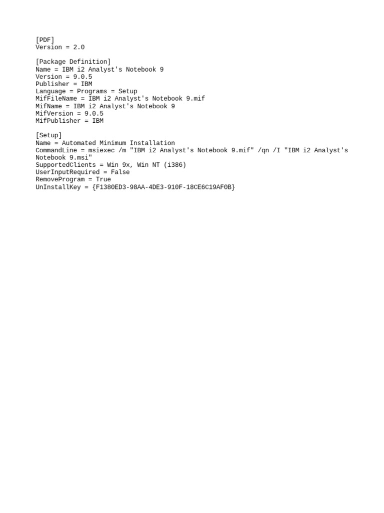 IBM i2 Analyst's Notebook 9 Setup Guide | PDF | Computers