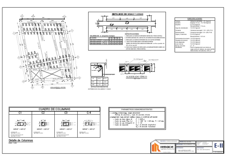 3.e-2 Estructuras-Losa 1er Piso Hoja A1 | PDF | Diseño ambiental | Bienes raíces