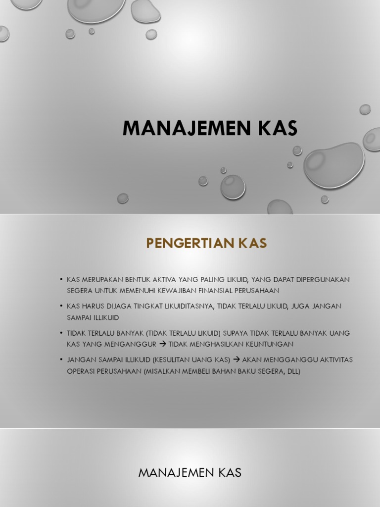 Manajemen dan Safety Cash Balance | PDF