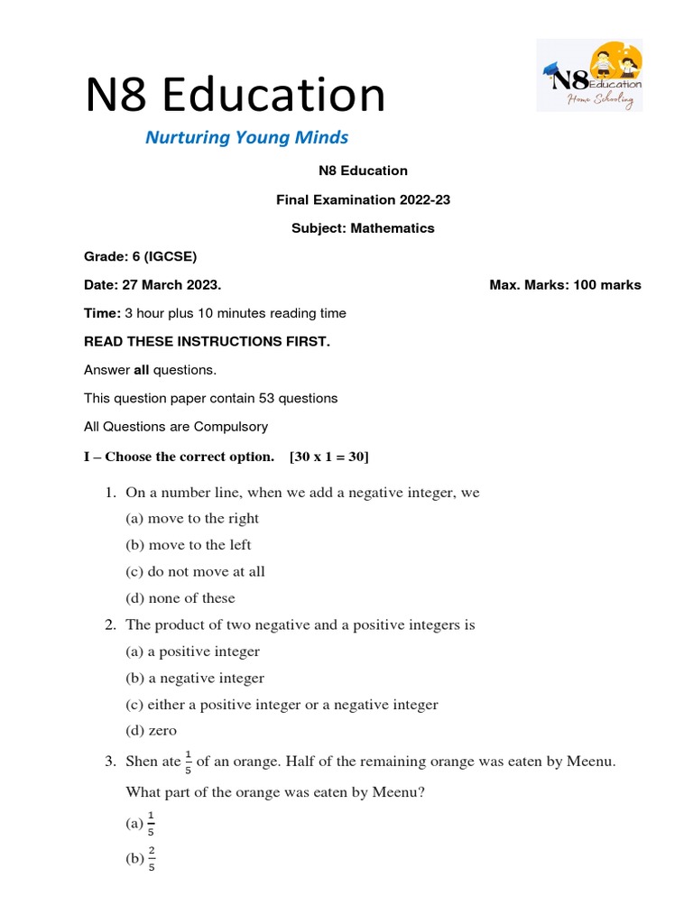 Grade 6 IG FE Paper | PDF | Triangle | Rectangle