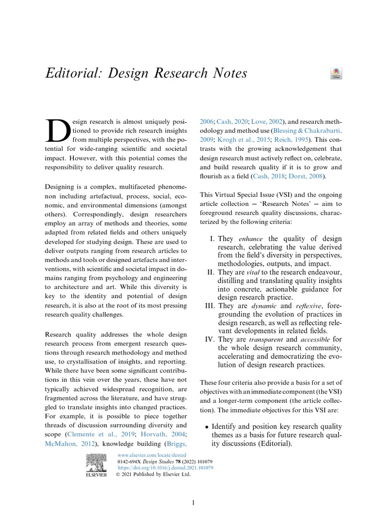 Metopen Artikel Design Research Notes | PDF | Design | Methodology