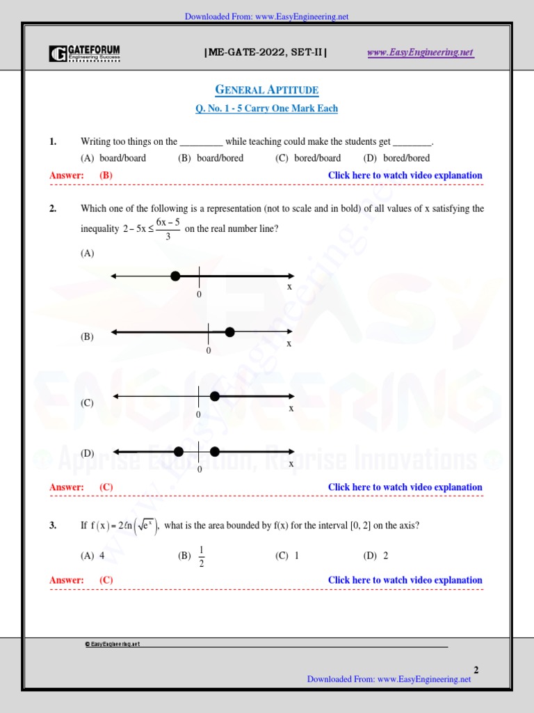 ME GATE 2022 SET II Final | PDF | Fluid Dynamics | Deformation ...