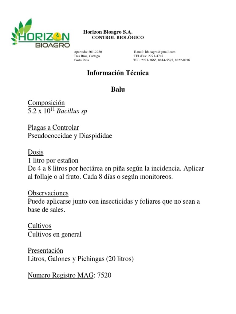 BALU-Ficha-Técnica | PDF