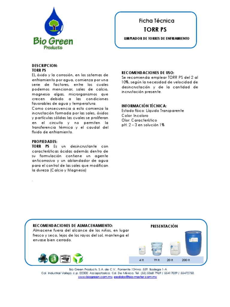 Torr Ps FT Oct21 | PDF | Agua | Sal (química)