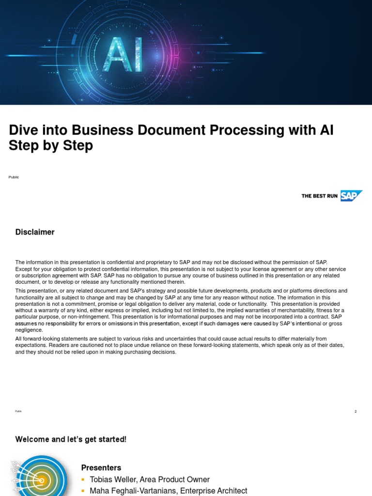 (26.04) SAP - Sala Jairzinho 11h - Dive Into Business Document Processing With AI Step by Step ...