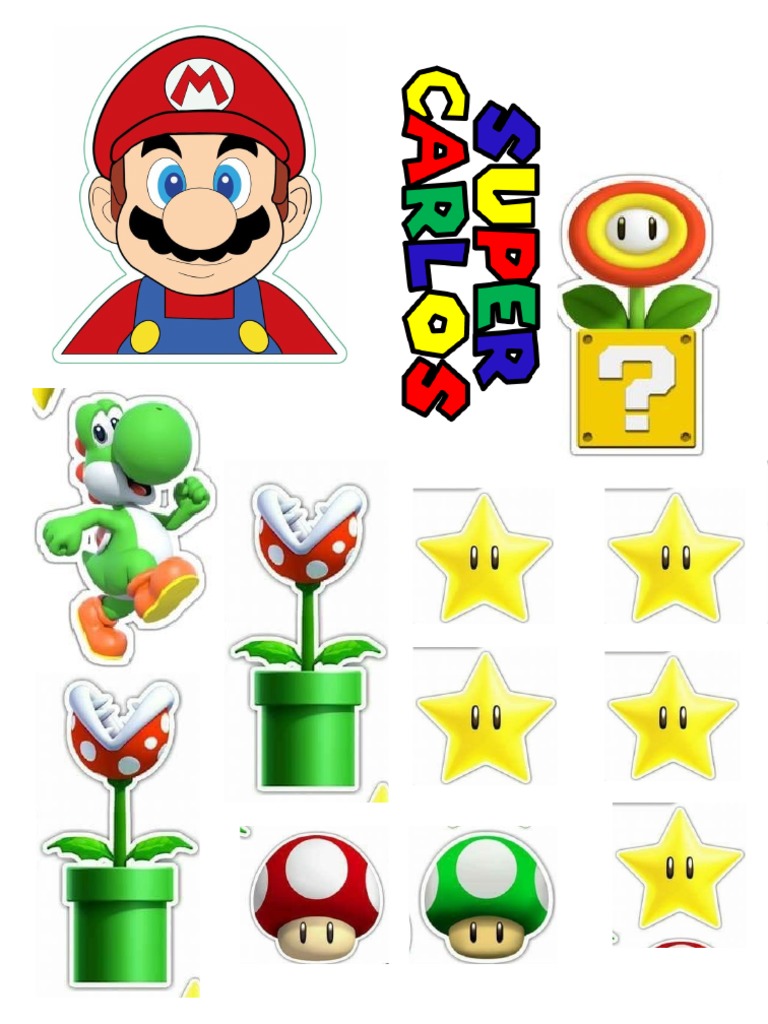Mario Bros Cake Toppers | PDF