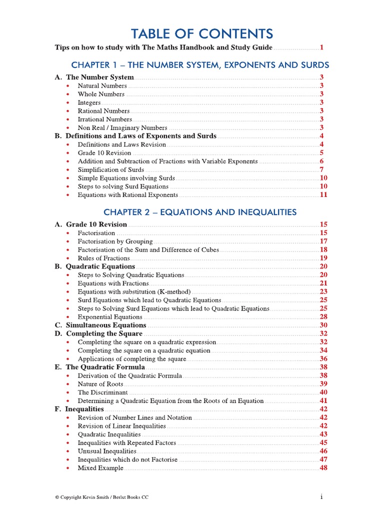 Grade 11 Maths Pages | PDF