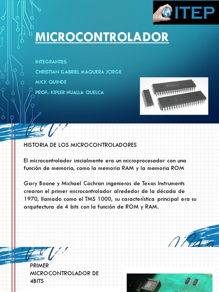Micro Control Ad or | PDF | Microcontrolador | Almacenamiento de datos ...