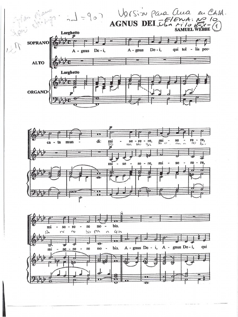 Webbe - Agnus Dei | PDF