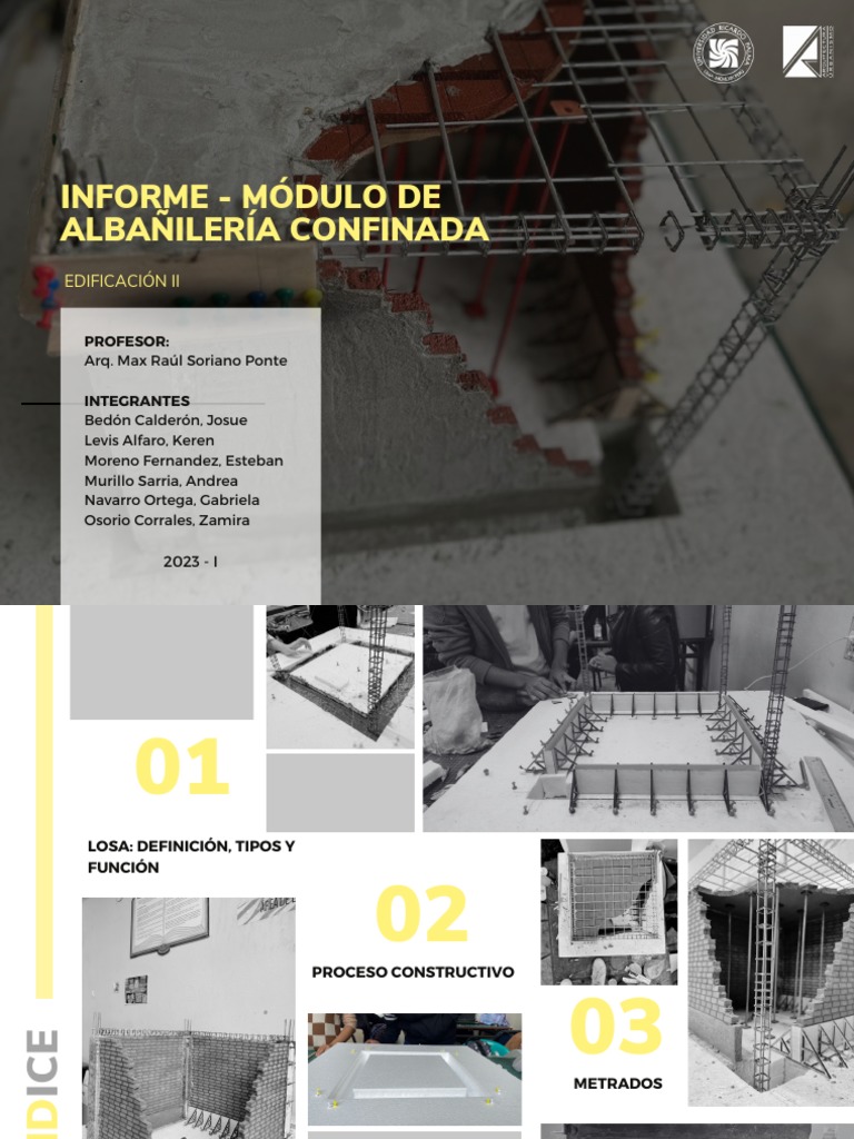 Informe - Maqueta Edifica | Descargar gratis PDF | Hormigón | Fundación (Ingeniería)