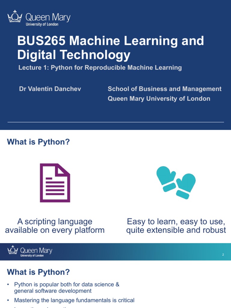 Week 2 Lecture Slides Bus265 2023 Pdf Parameter Computer Programming Python Programming