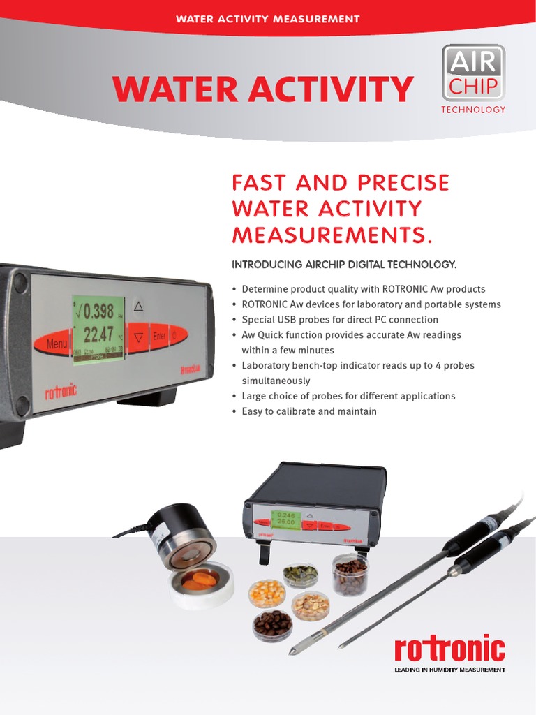 Rotronic Actividad Agua | PDF | Water | Humidity