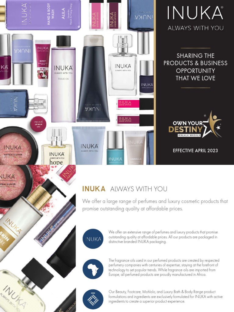 INUKA Product Catalogue 2023 Without Pricing | PDF | Shampoo | Perfume