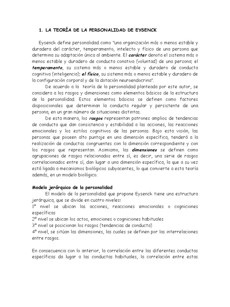 Test EPQ-R | Descargar gratis PDF | Comportamiento | Sicología