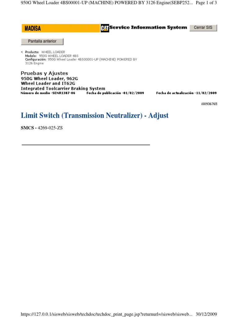 Interruptor Limitador (Neutralizador) | PDF | Transportation ...