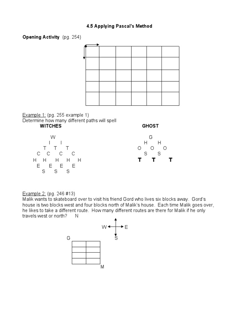 Day 5 Applying Pascals Method | PDF