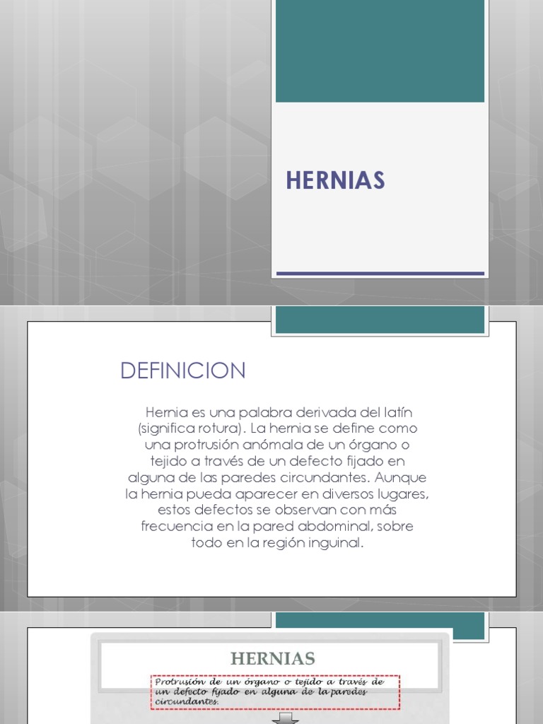 Clase 5 Hernias | PDF | Abdomen | Anatomía