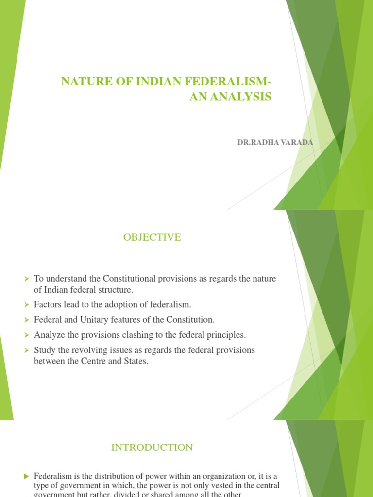 Nature of Indian Federalism Explained | PDF | Federation | Federalism