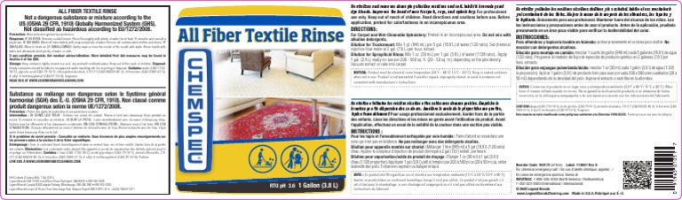 All Fiber Textile Rinse | PDF