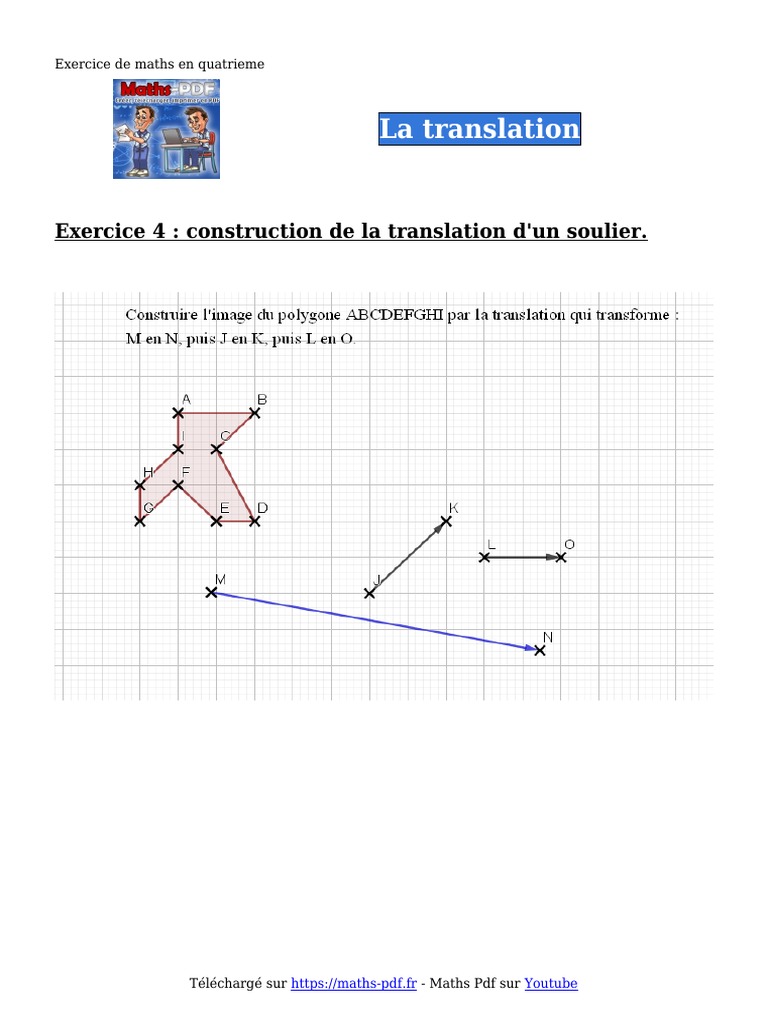 Exercices de Translation en 4ème | PDF | Ordinateurs