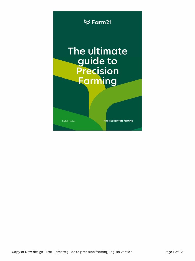 The Ultimate Guide To Precision Farming English Version | PDF