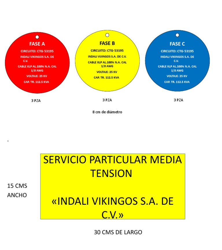 Marbetes de Identificacion Indali Vikingos | PDF