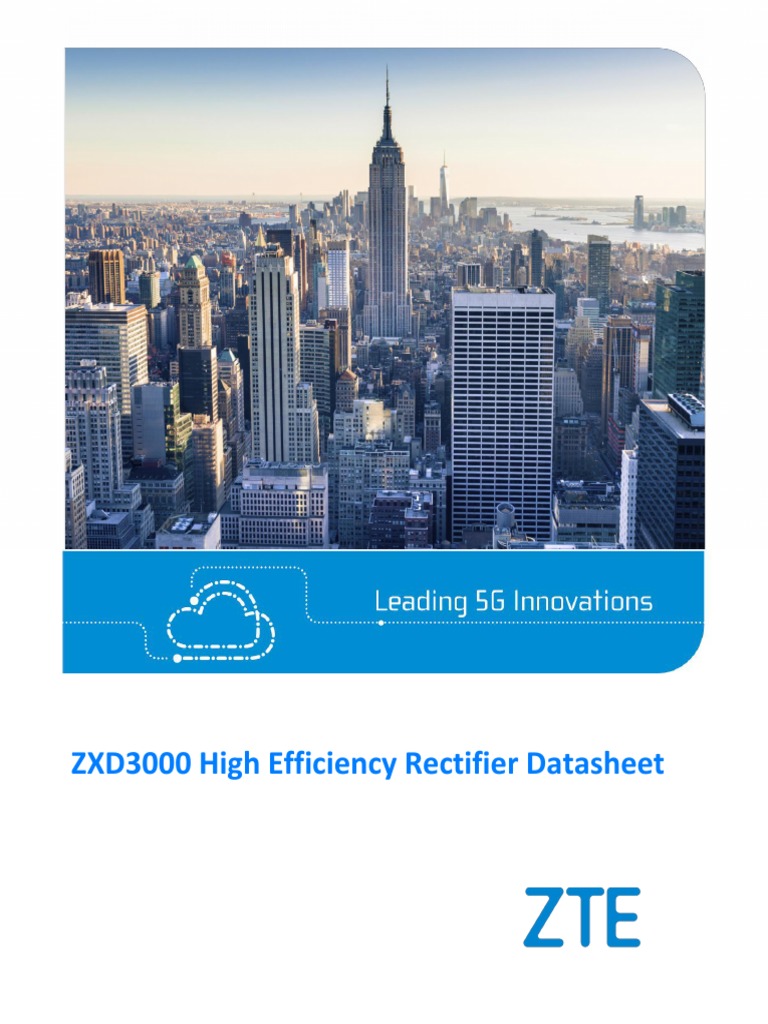 ZXD3000 V6.6 Rectifier Datasheet V1.1 - 20201117 - EN | PDF
