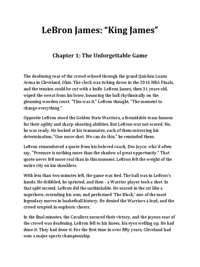 LeBron James | PDF | Le Bron James | National Basketball Association