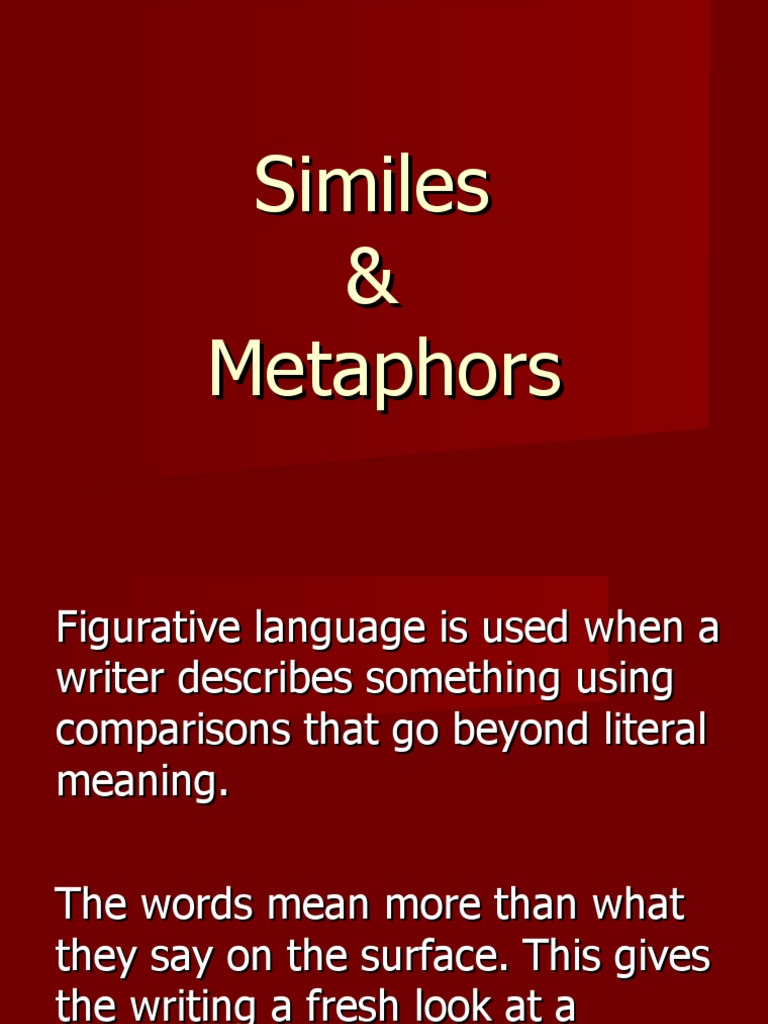 Similesandmetaphors | PDF