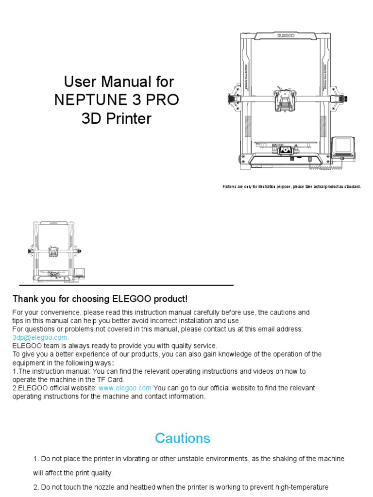 NEPTUNE 3 PRO User Guide | PDF | Computer File | Printer (Computing)