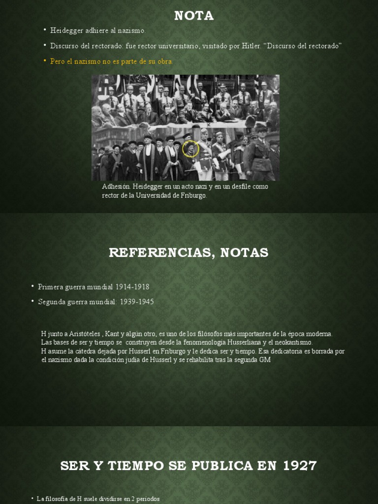 HEIDEGGER | PDF | Ser y tiempo | Martin Heidegger