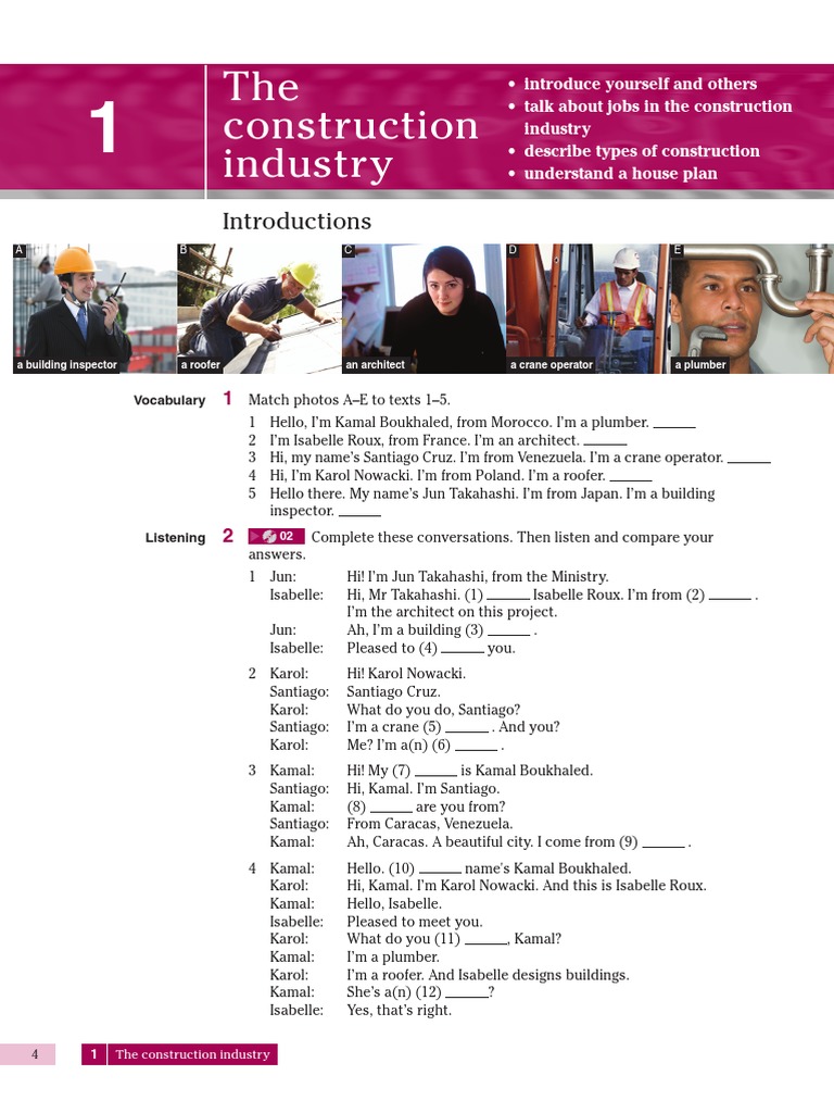 Vocational English Construction Level1 | PDF | General Contractor ...