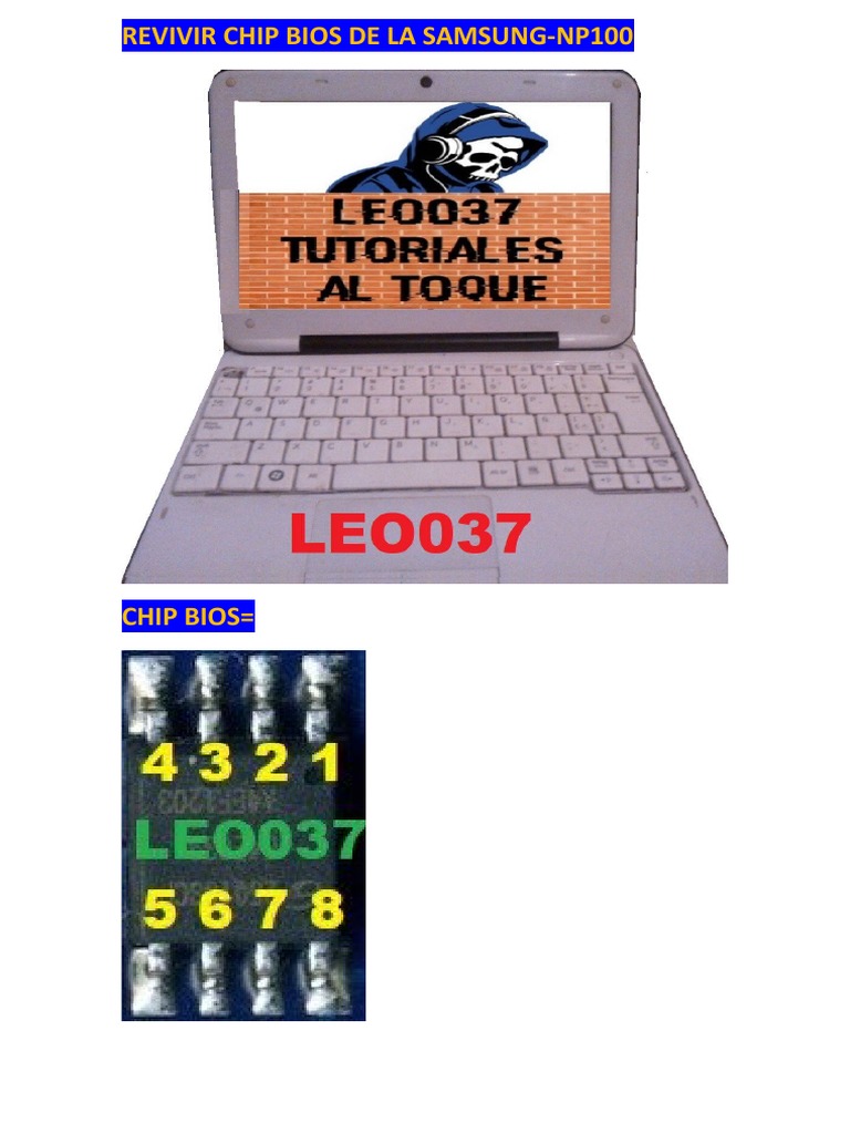 Revivir Chip Bios g2 Samsung NP 100 | PDF