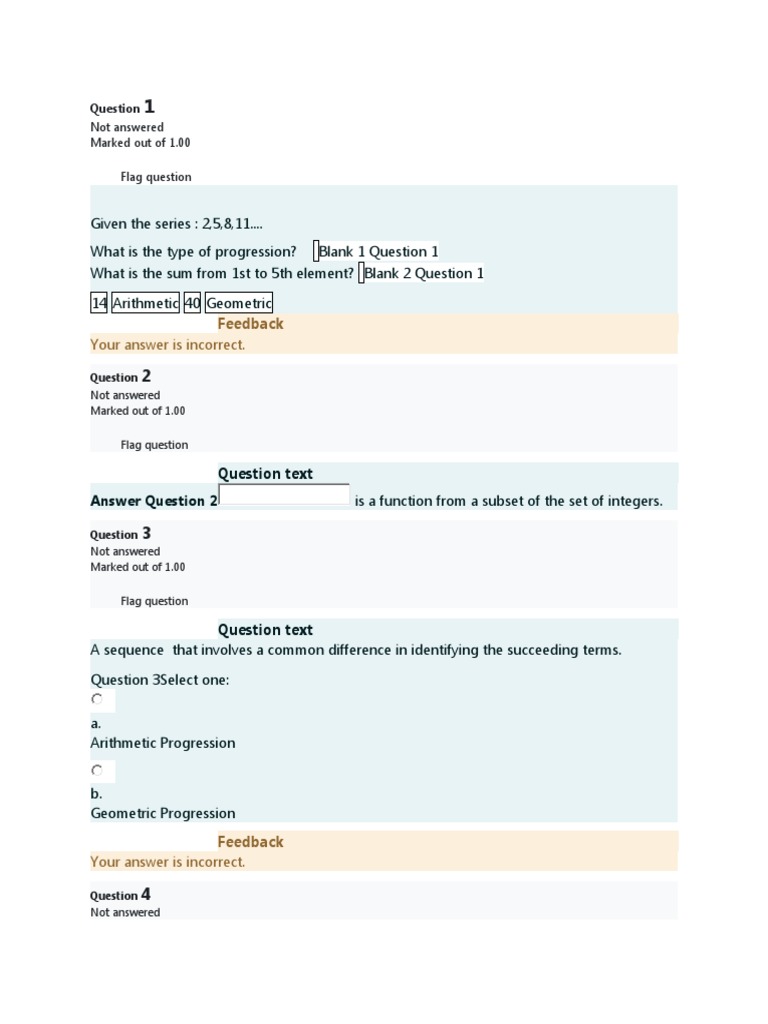 Discrete Math Midterm Quiz 1 | PDF | Argument | Logic Discrete Math Midterm Quiz 1 | PDF | Argument | Logic